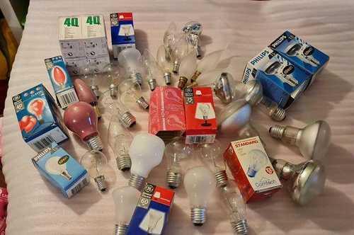 Лампы накаливания СССР, новые, разные по форме и м