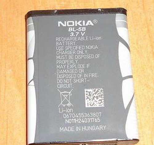 Аккумулятор от мобильного телефона Nokia 6060