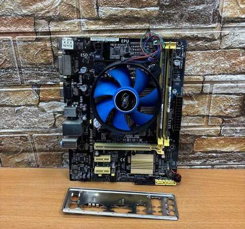 Комплект Asus H81M-K G3260 4GB Кулер