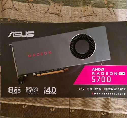 Видеокарта asus RX5700 8gb