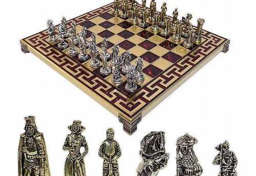 Греческие шахматы малые Marinakis с металлической