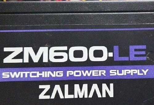 Блок питания zalman ZM600-LE