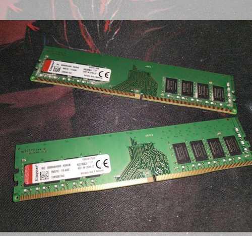 Оперативная память ddr4 kingston 16gb 2x8