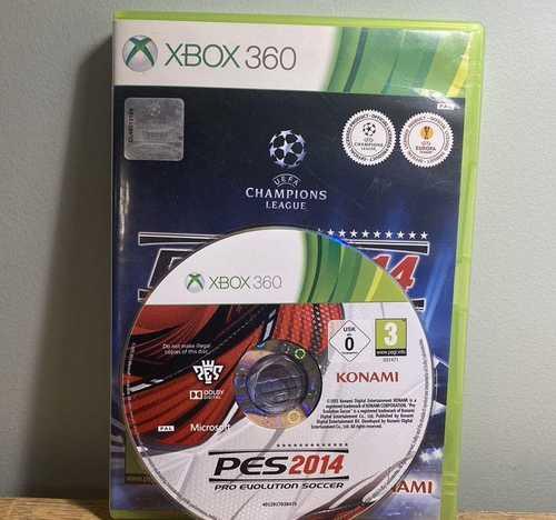 Xbox 360 игра PES 2014 диск