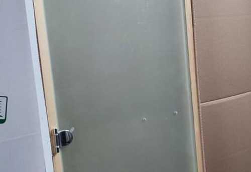 Стеклянная дверь для бани "Сатин" 1800*700*8 мм