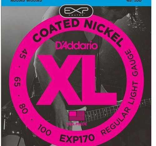 Струны для бас-гитары D'Addario EXP170