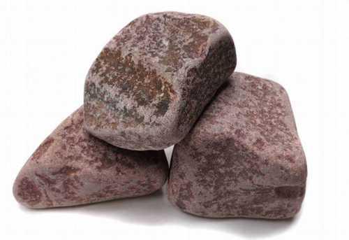 Камни кварцит для бани Малиновый 20кг
