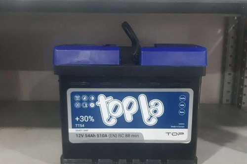 Аккумулятор автомобильный 54 ah topla обрат низкий