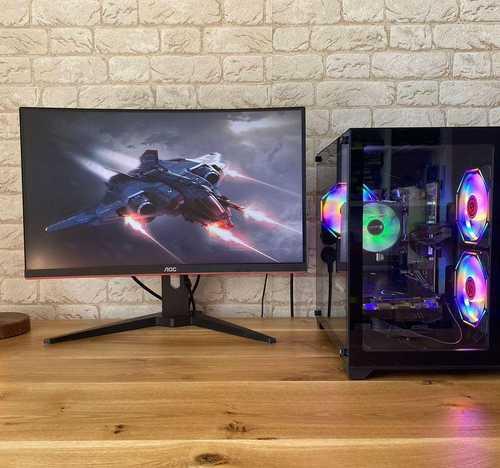 Игровой компьютер intel i3 10100f, GTX 1070ti, 16g