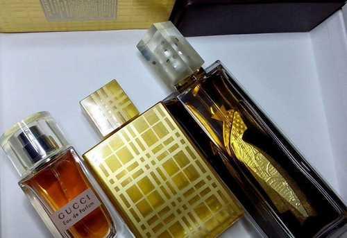 Givenchy Hot, Gucci edp, Burberry Brit Gold