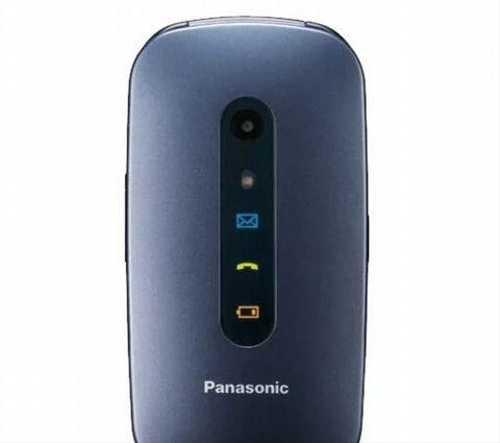 Мобильный телефон Panasonic TU456 синий раскладной