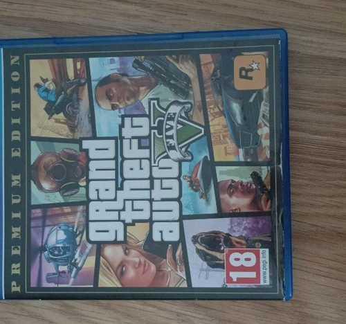 Диск GTA5 premium edition на ps4