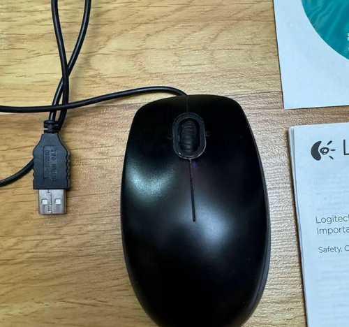 Мышь проводная Logitech B110