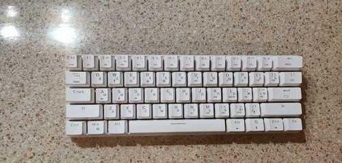 Клавиатура Motospeed CK62 White RGB BlueSwitch б/у