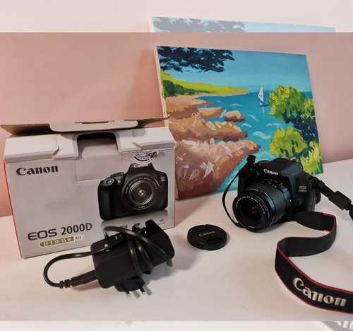 Фотоаппарат Canon EOS 2000d kit