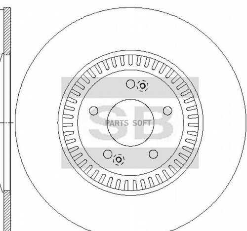 Sangsin brake SD1163 диск тормозной передний\ Hyundai Santa Fe 2.0-2.5 18