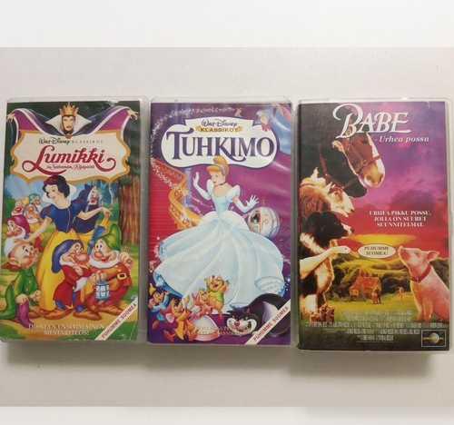 Vhs Disney видеокассеты на финском языке