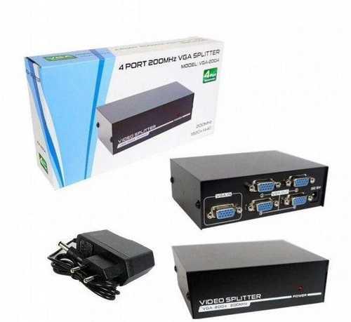 Сплиттер делитель VGA сигнала 4 порт VGA-2004 A189