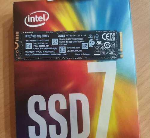 256 гб SSD M.2 накопитель Intel 760p Series