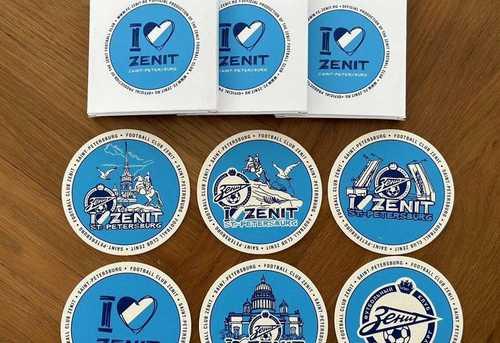 3 набора бирдекелей I love Zenit, 6 шт. в коробках