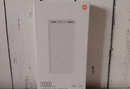 Портативный аккумулятор 20000 mAh Xiaomi