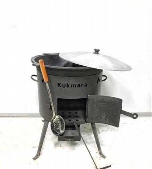 Чугунный казан 22 л + печь kukmara + шумовка