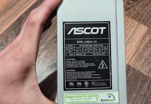 Блок питания Ascot A-360 (ver. 2.0), 360w