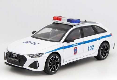 Полицейская машинка Дпс Audi RS 6 21 см