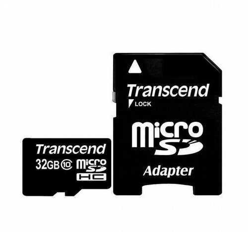 Карта памяти Transcend microsdhc Premium 200X Clas