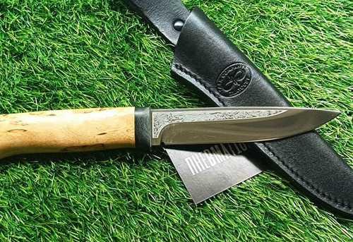 Нож фиксированный рыбацкий "Пескарь" цм дерево 95х