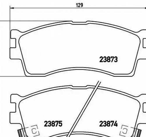 P30016 Колодки тормозные дисковые перед