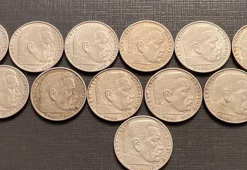Монеты Восточной Пруссии 37-39 дворы разные