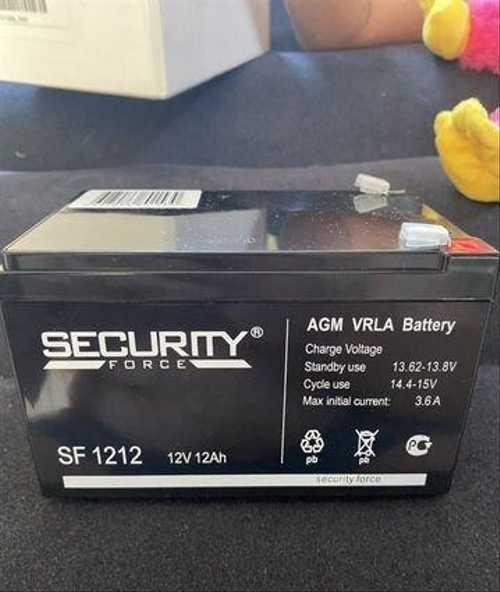 Аккумулятор security force 12в 12ач