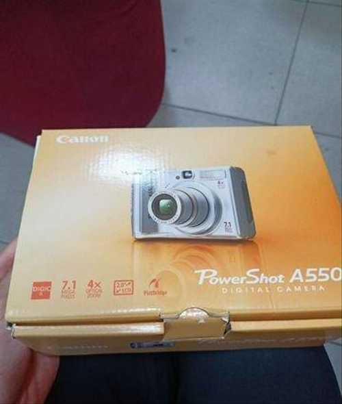 Компактный фотоаппарат Canon Poweshot A550
