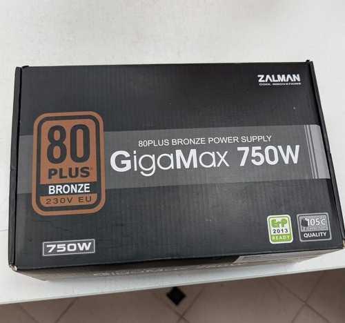 Блок питания Zalman Gigamax 750w (бронза)