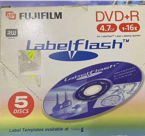 Болванка dvd r fujifilm labelflash