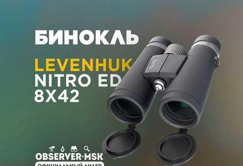 Бинокль с ED-оптикой Levenhuk Nitro ED 8x42