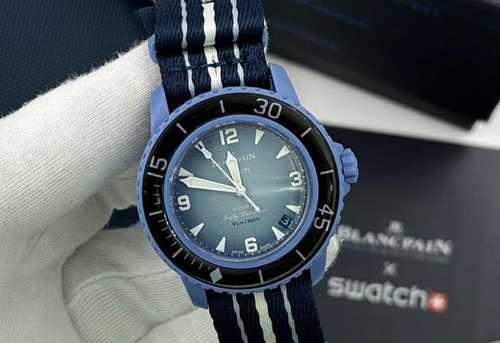 Часы swatch blancpain (Синие)