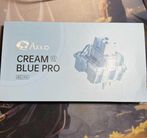 Свитчи для клавиатуры akko v3 cream blue pro 45