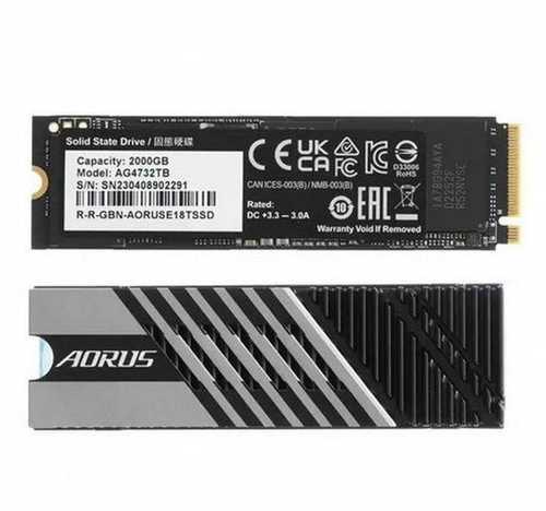 Gigabyte aorus 2TB M.2 2280 AG4732TB PCI-E4.0 x4, NVMe 1.4