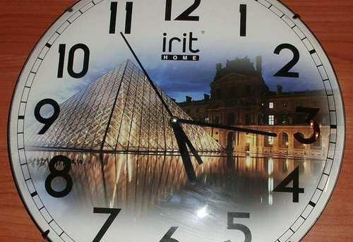Часы настенные круглые Irit Home диаметр 35 см