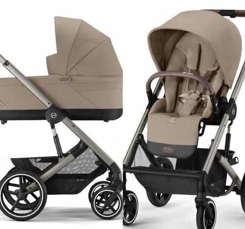 Коляска cybex balios s lux almond beige