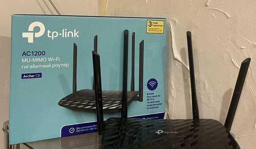 Роутер TP-link Archer C6 Гигабитный MU mimo Wi-Fi