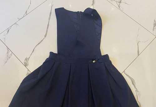 Платье школьное синее