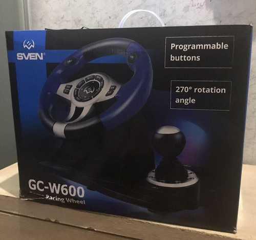 Игровой руль sven gc w600 Game Racing Wheel