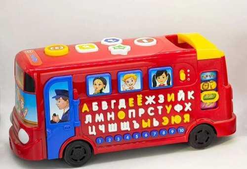 Развивающая игрушка Школьный автобус алфавит стихи