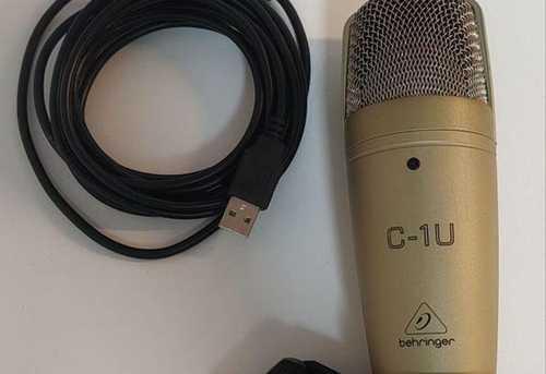 Студийный конденсаторный микрофон behringer c-1u