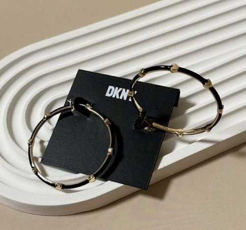 Серьги кольца dkny