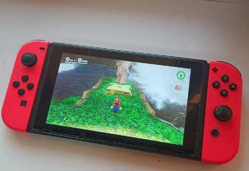Nintendo switch rev 2 с играми, mario odyssey