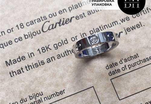 Обручальное кольцо Cartier Love, 1 бриллиант 0,25c